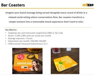 Advertising Coasters - How Does Coaster Advertising Work?