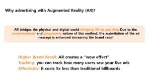Integration of Augmented Reality (AR) with Backpack Billboards